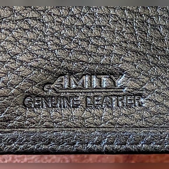 Amity | Bags | Vintage Genuine Leather Black Bifold Mens Amity Wallet ...